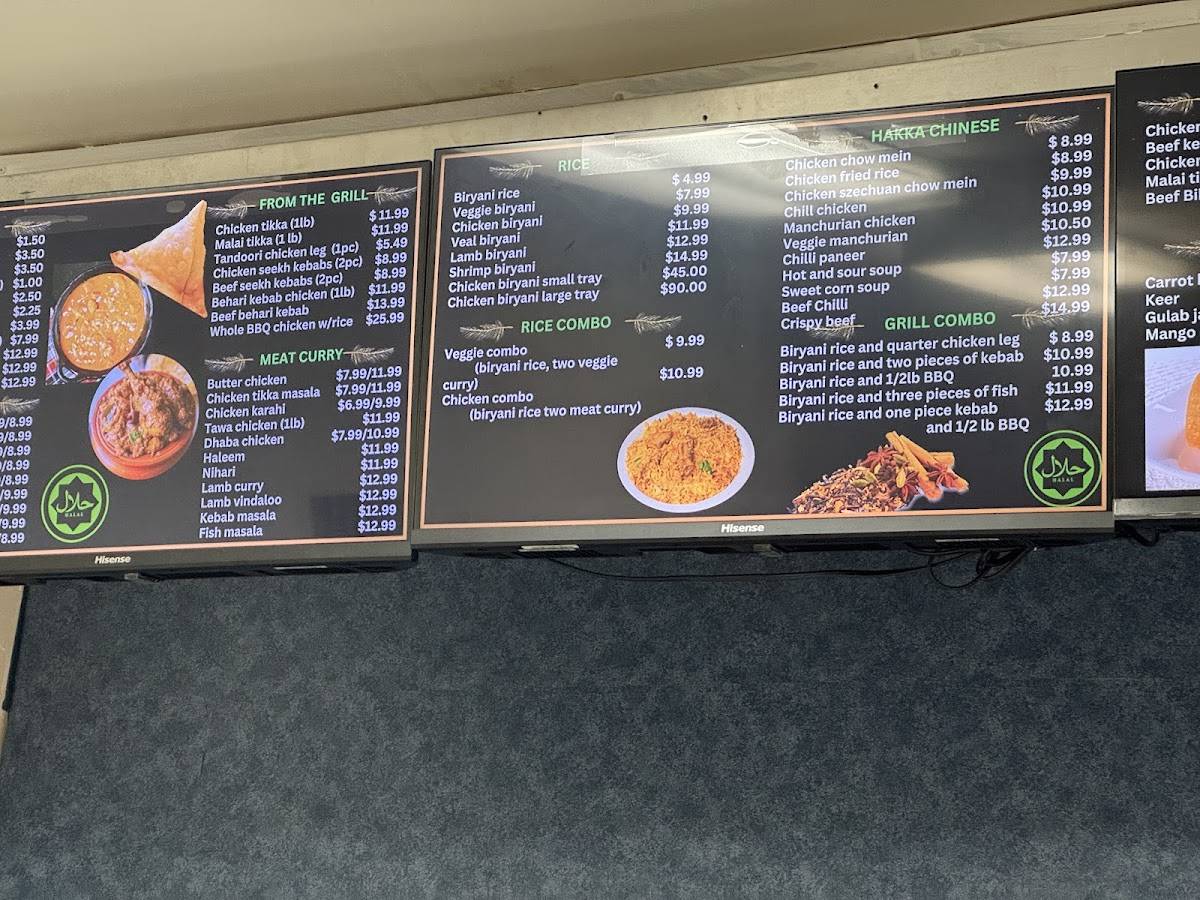 Menu at Khansama Indian & Pakistani Cuisine restaurant, Hamilton