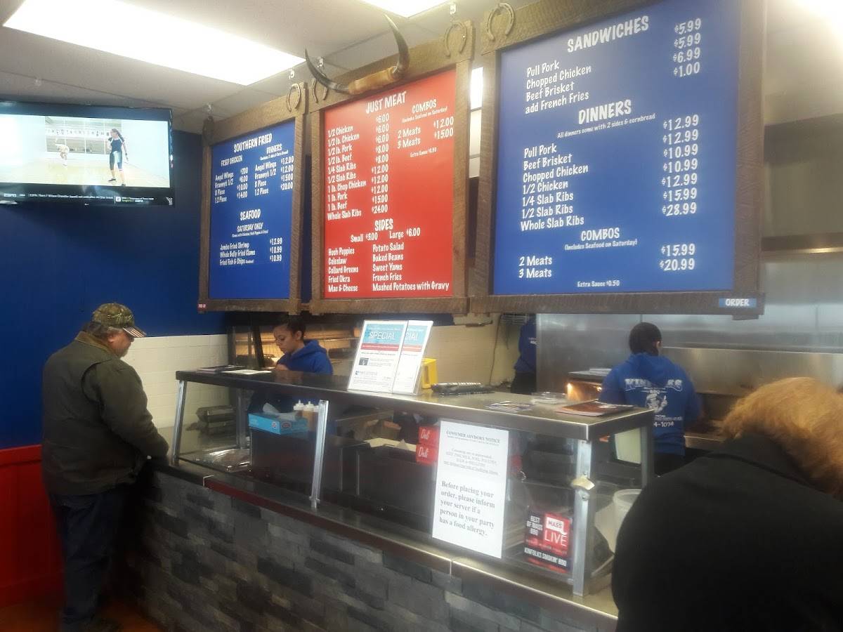 Menu at Kinfolks BBQ, Taunton, 289 Winthrop St