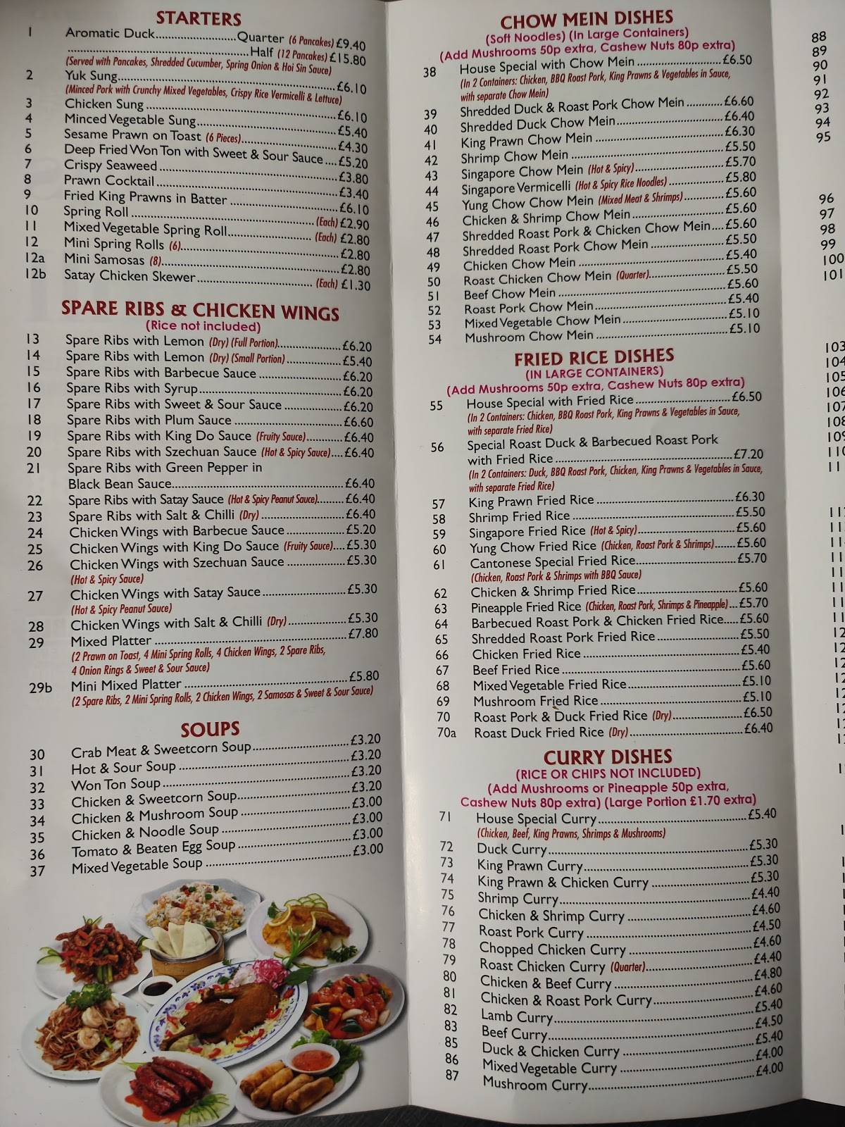 Menu at Kings Hill Chinese Takeaway fast food, Birmingham, 118 Parson's ...