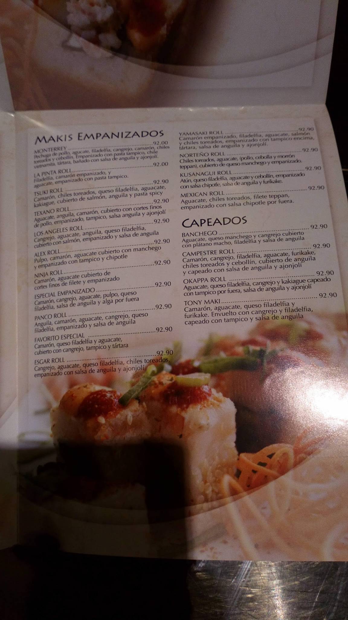 Carta del restaurante Kinsui, Ciudad Juarez, Av. Paseo Triunfo del la ...