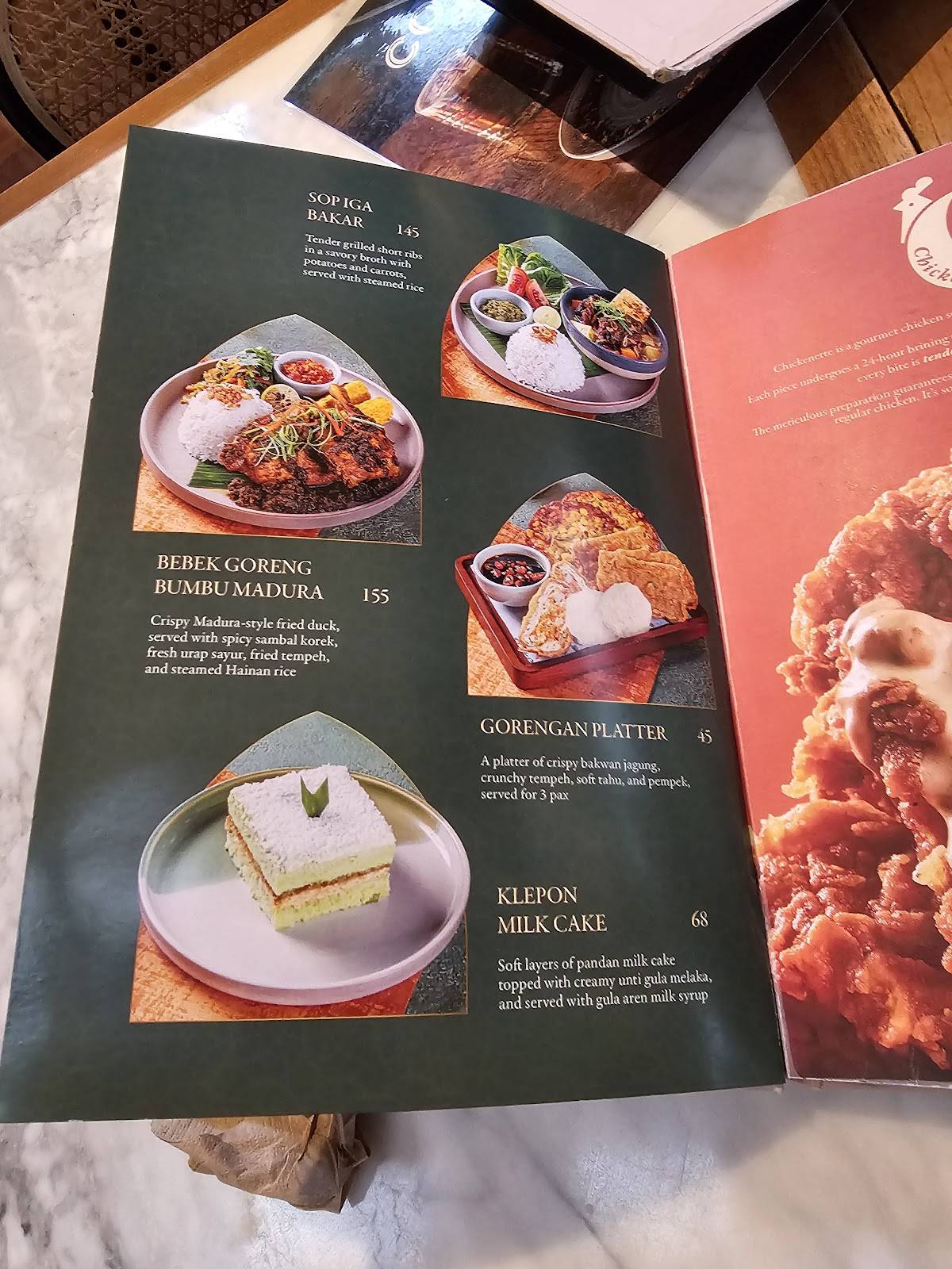 Menu at Kitchenette Brasserie restaurant, Medan