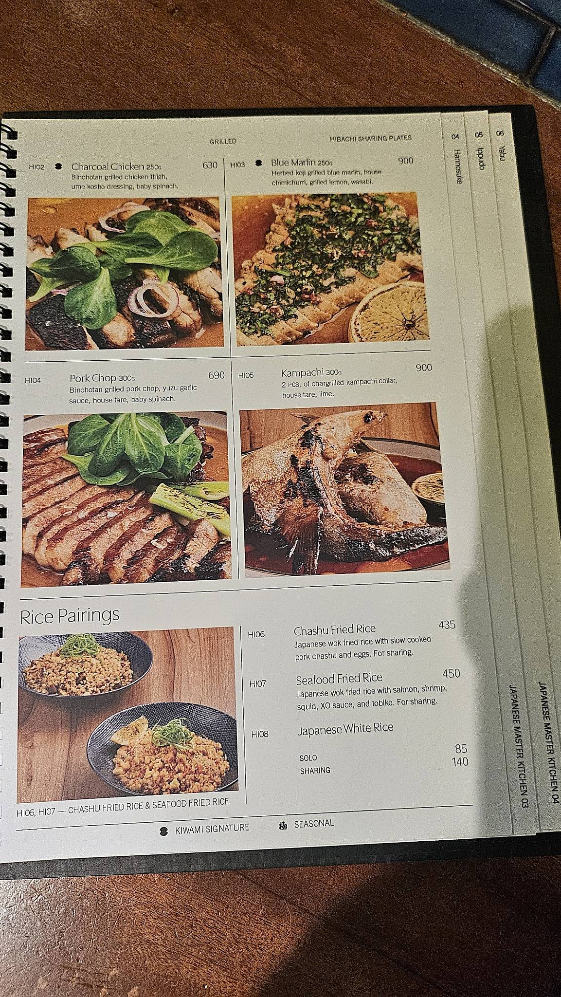 Menu at Kiwami - BGC restaurant, Taguig