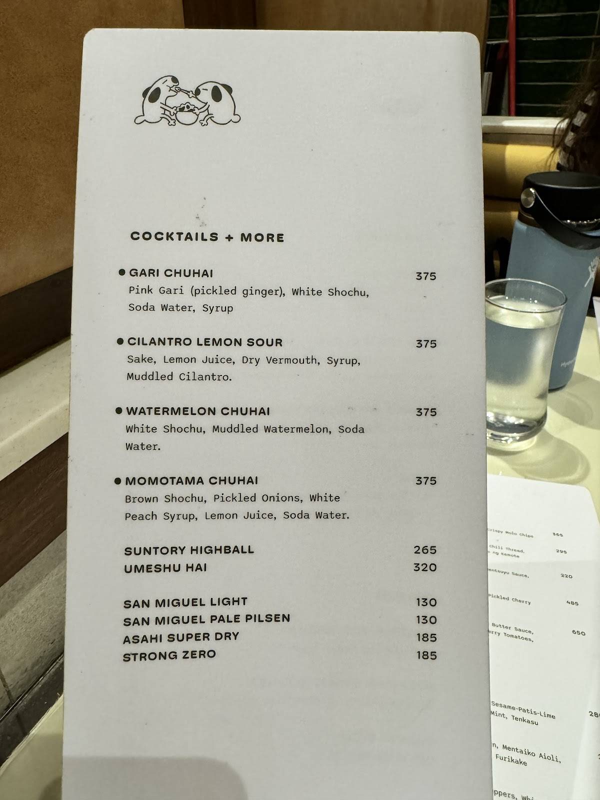 Menu at Kodawari BGC restaurant, Taguig