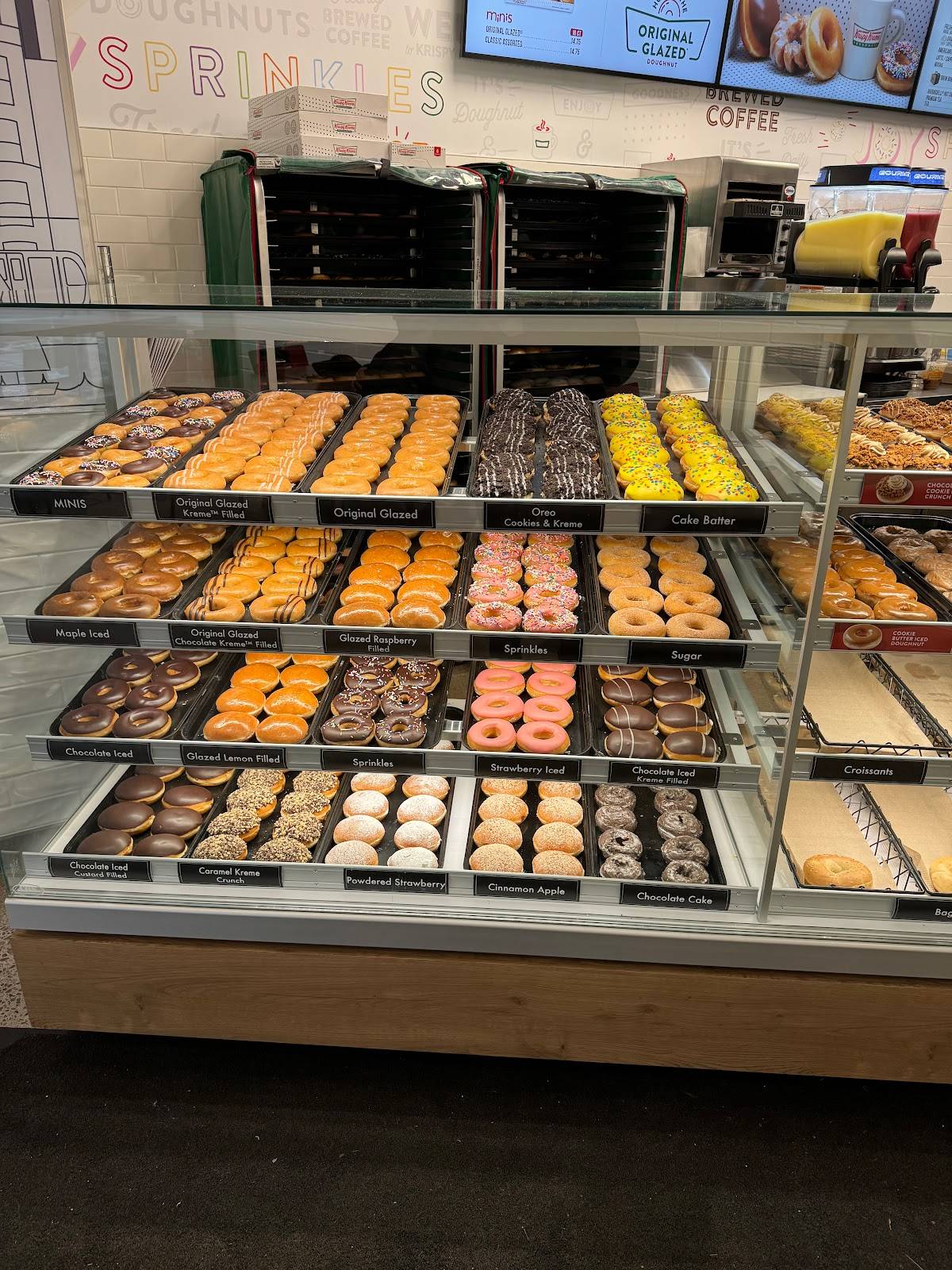 Menu at Krispy Kreme Café, Toronto, 236 Danforth Ave