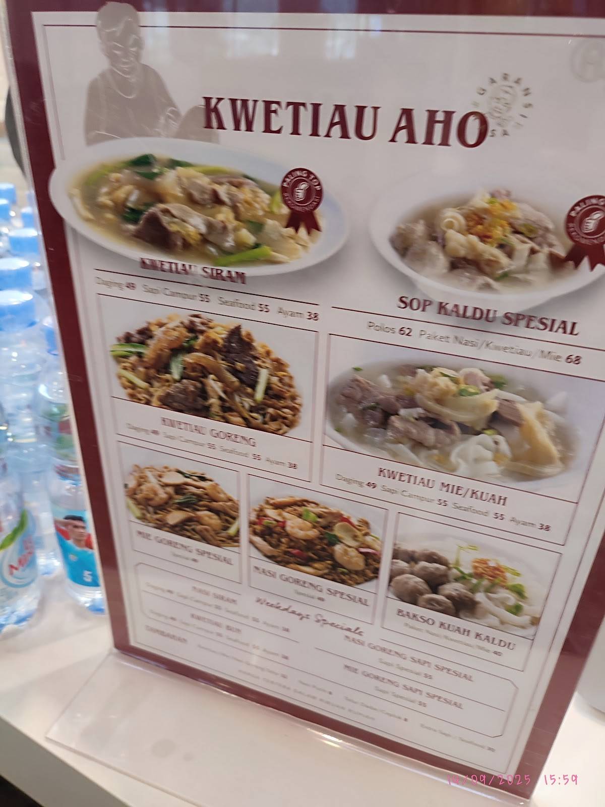 Menu at Kwetiau 28 Aho Food Terrace Aeon Mall Sentul City restaurant ...