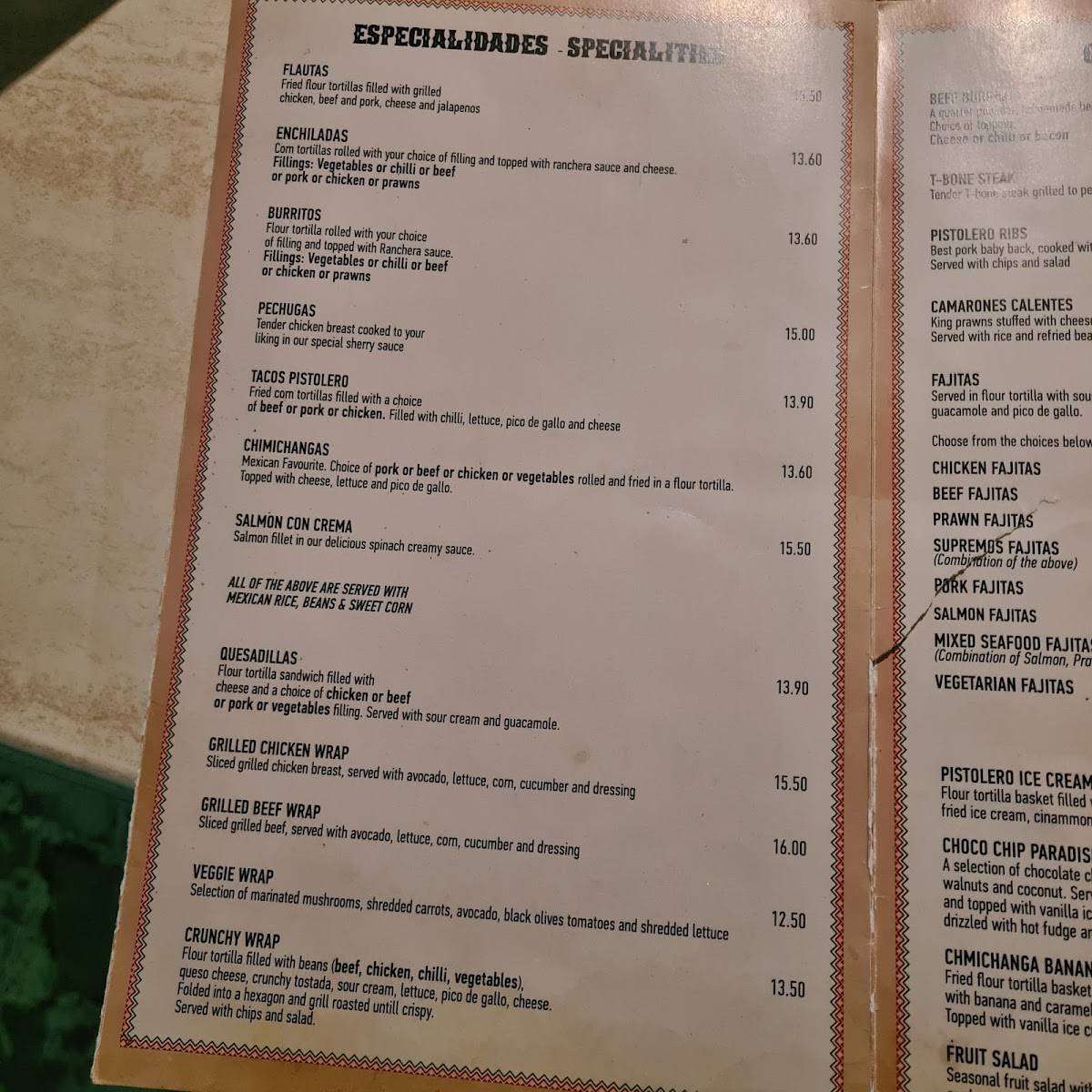 Fish House Restaurant Ayia Napa Menu at Isabella Embry blog