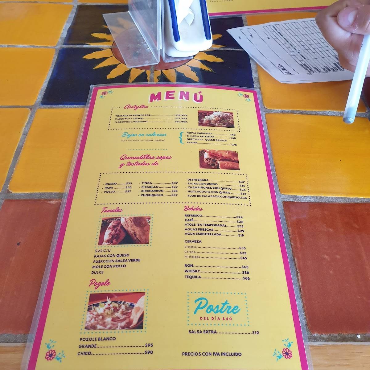 Carta del restaurante La Choza, Saltillo, Av. Don Juan Saade Murra 274