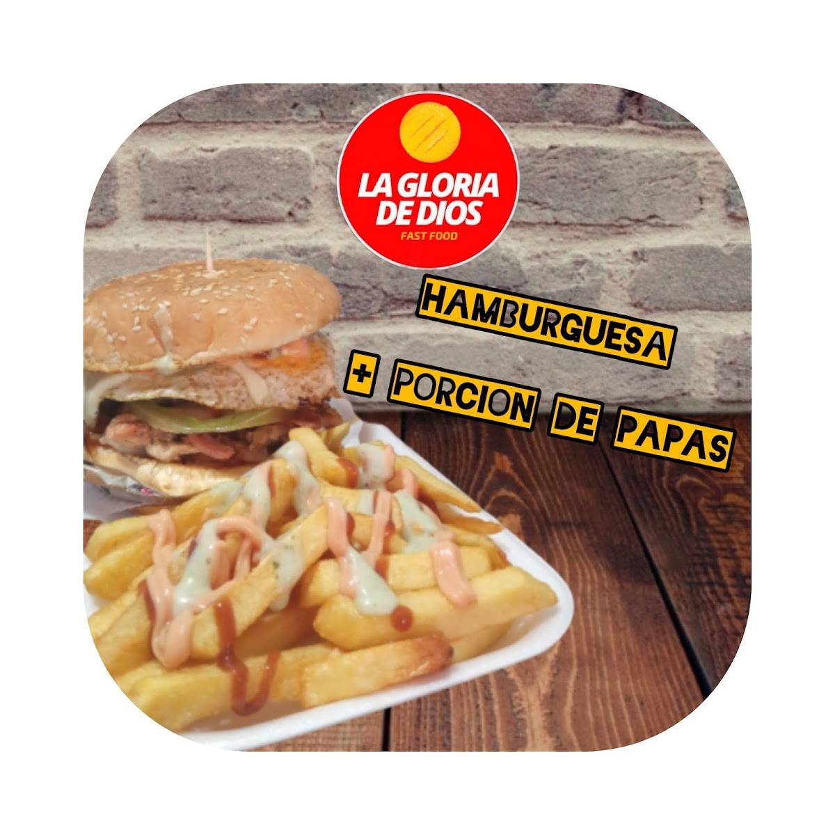 Carta de La Gloria de Dios Fast Food, Medellín