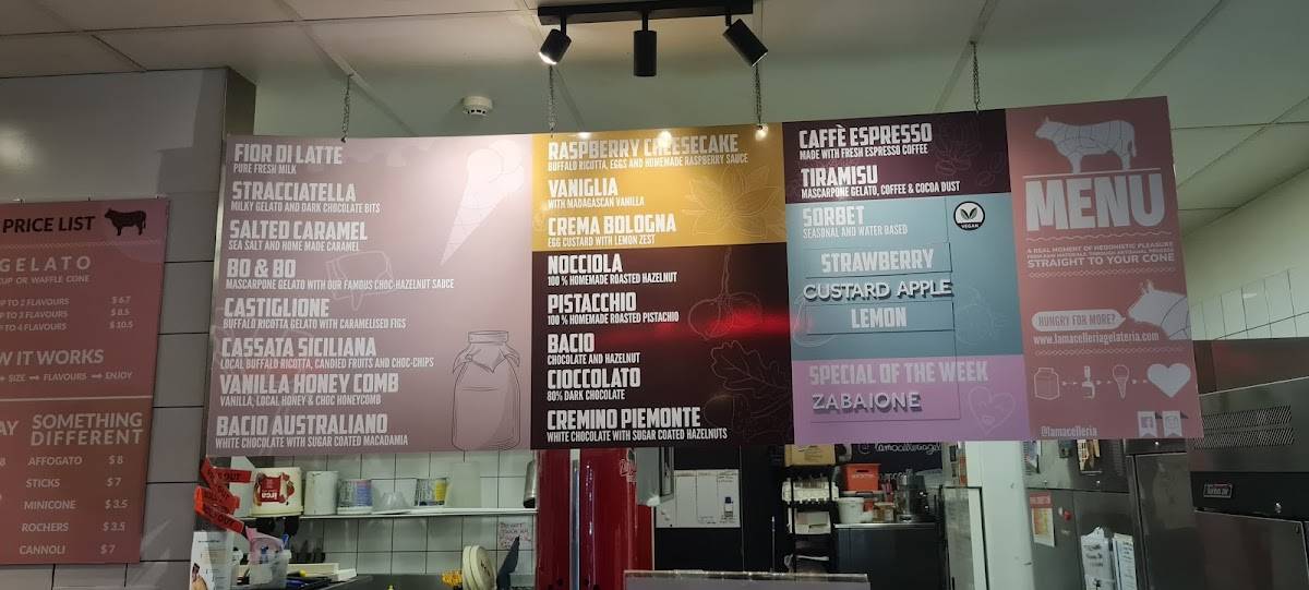 Menu at La Macelleria Gelateria restaurant, Teneriffe, Unit 10/29 ...