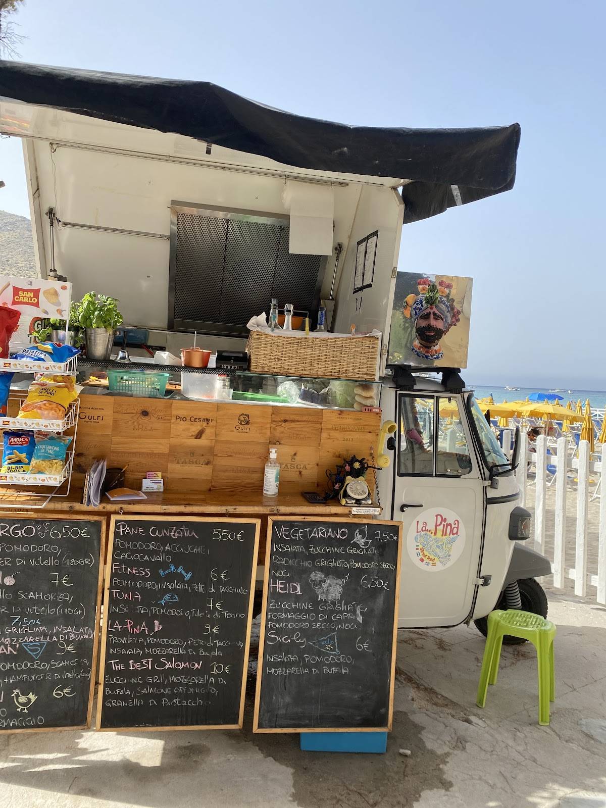 Menu da La Pina, Palermo