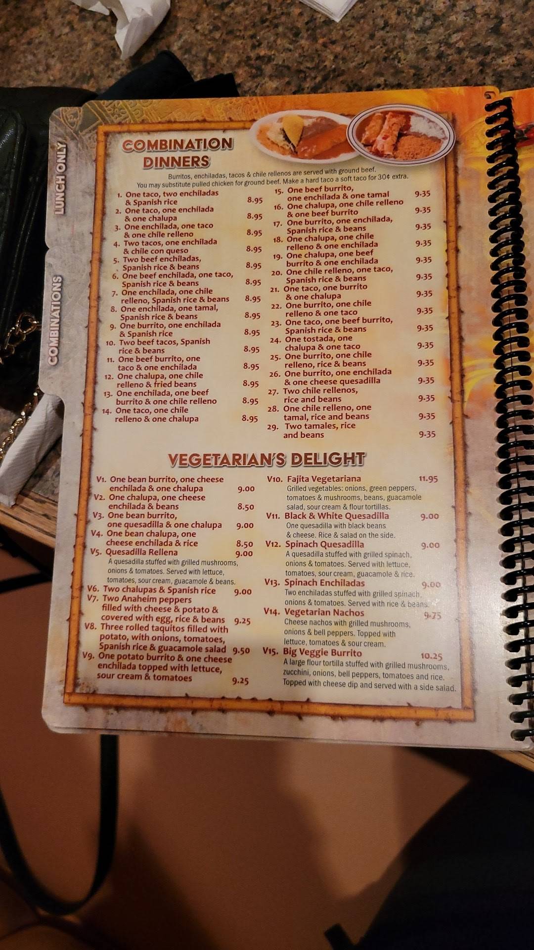 Menu at La Tolteca La Plata restaurant, La Plata