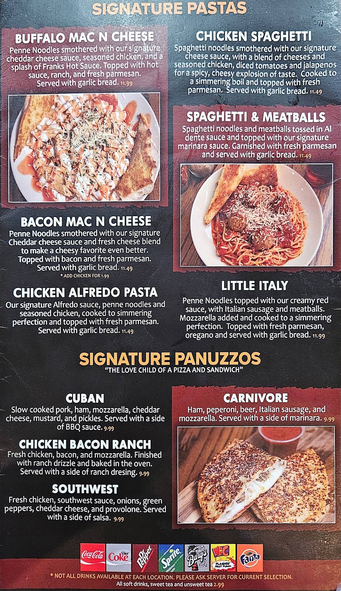 Menu at La Torcia Brick Oven Pizza - Cabot pizzeria, Cabot