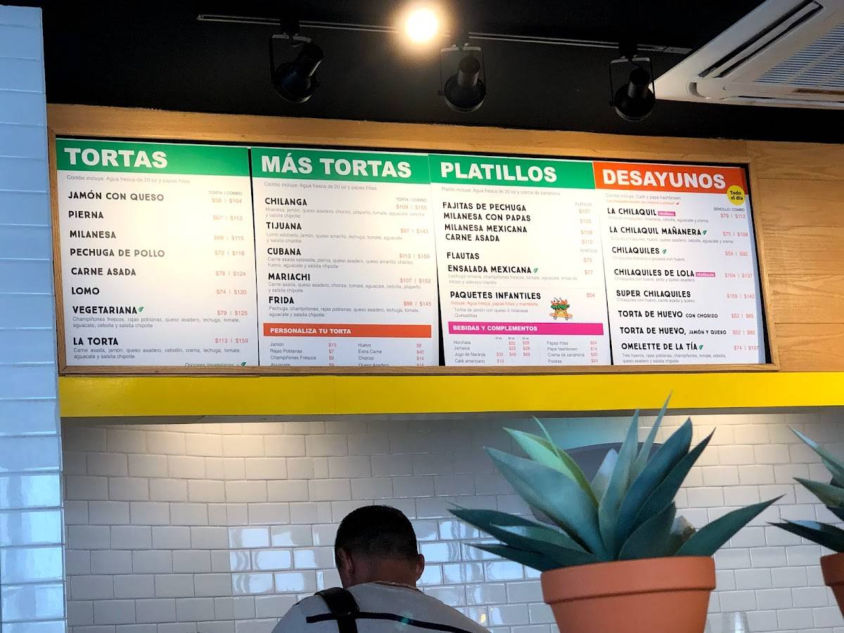 Carta del restaurante La Torta Plaza - Pabellón Rosarito, Rosarito