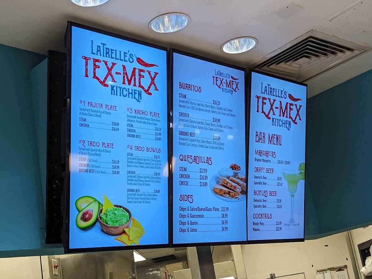 Carta del restaurante LaTrelle's Tex-Mex Kitchen, Houston, Airport Blvd