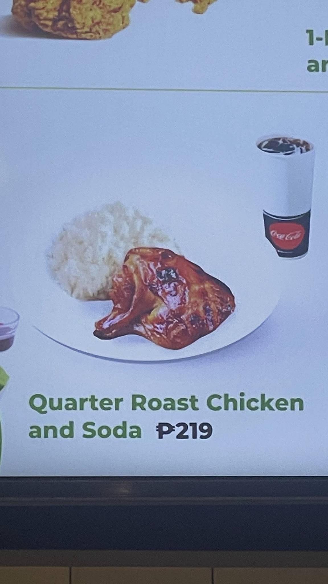 Menu at Landers Central restaurant, Taguig