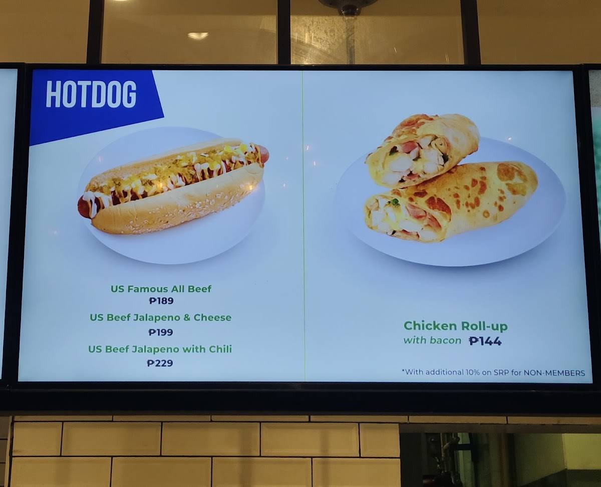 Menu at Landers Central restaurant, Taguig