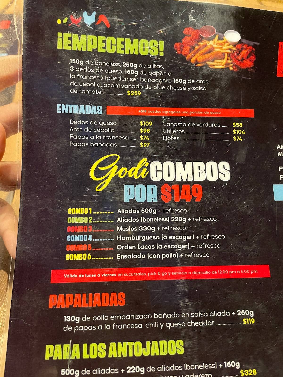 Carta del restaurante Las Aliadas Suc. Apodaca, Apodaca, Estardo ...