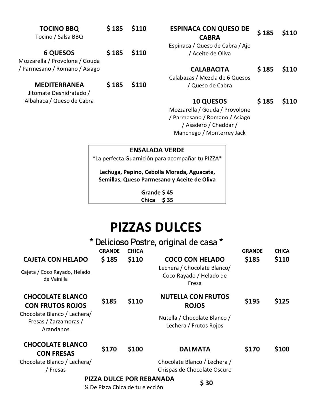 Menu at Las TORTUGAS Tortas y Jugos Uruapan restaurant, Uruapan