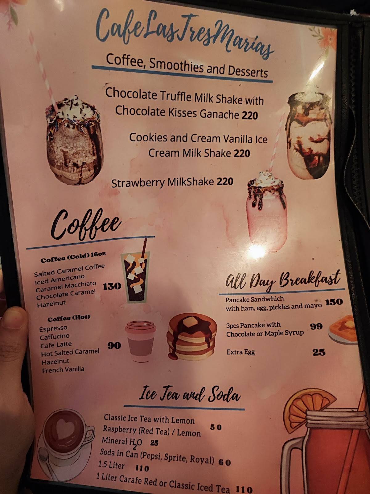 Menu at Las Tres Marias Deliciosa Lasaña Manila Branch restaurant, Manila