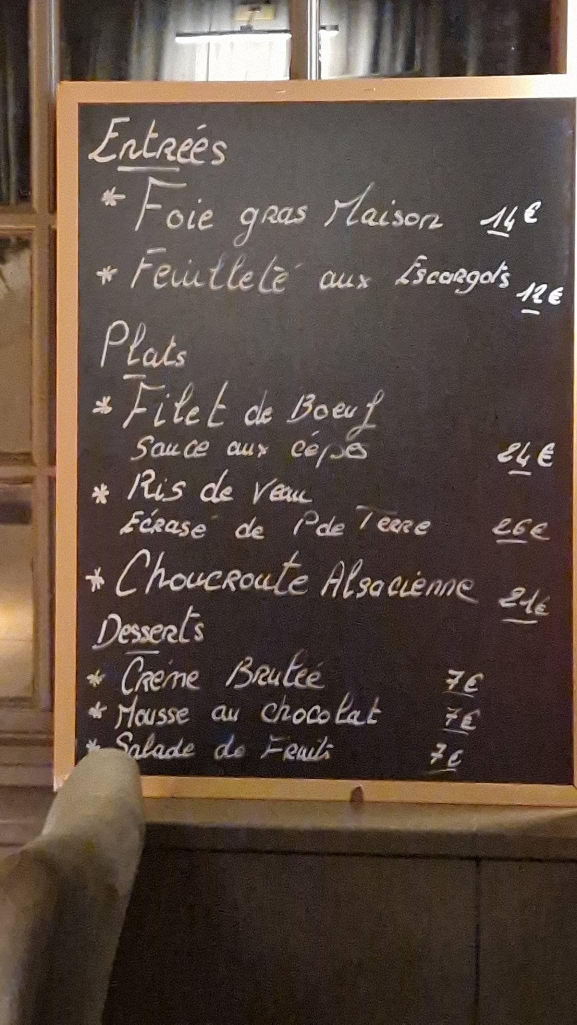 Menu at Le 9 Resto Bistro restaurant, Royat