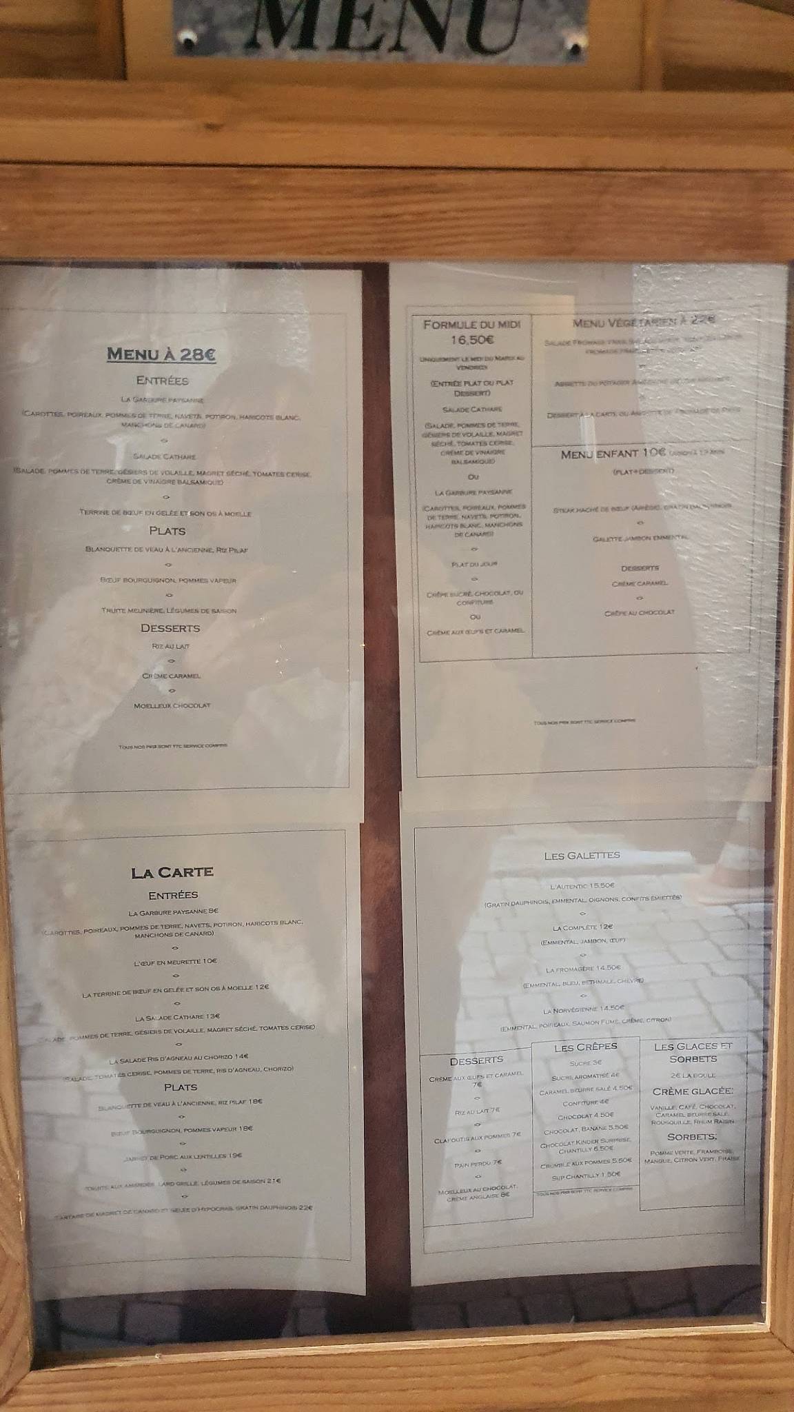 Menu au Le Jeu de l'Oie restaurant, Foix