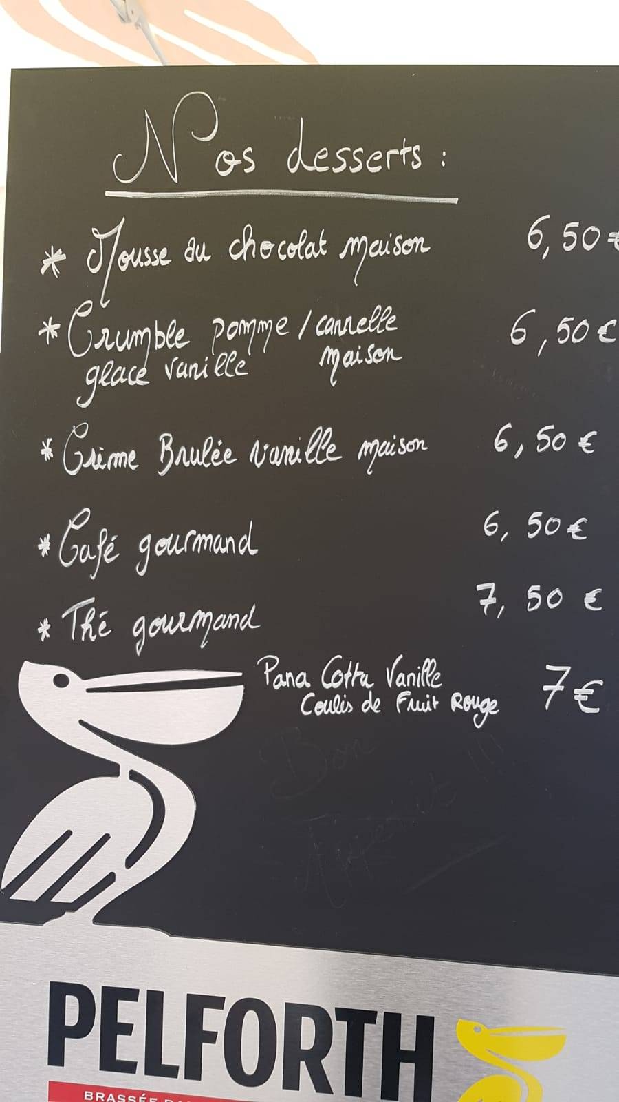 Menu au Le comptoir du lac restaurant, Charavines