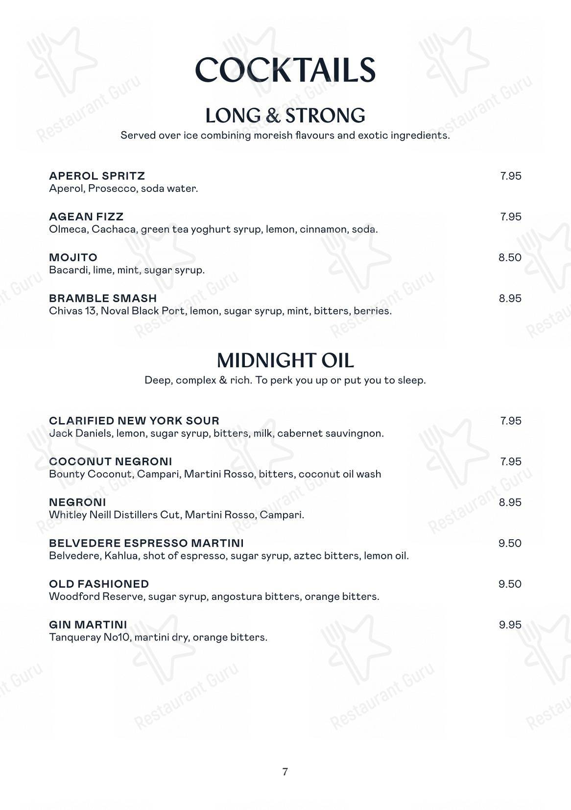 Menu at Lido Prestwick pub & bar, Prestwick