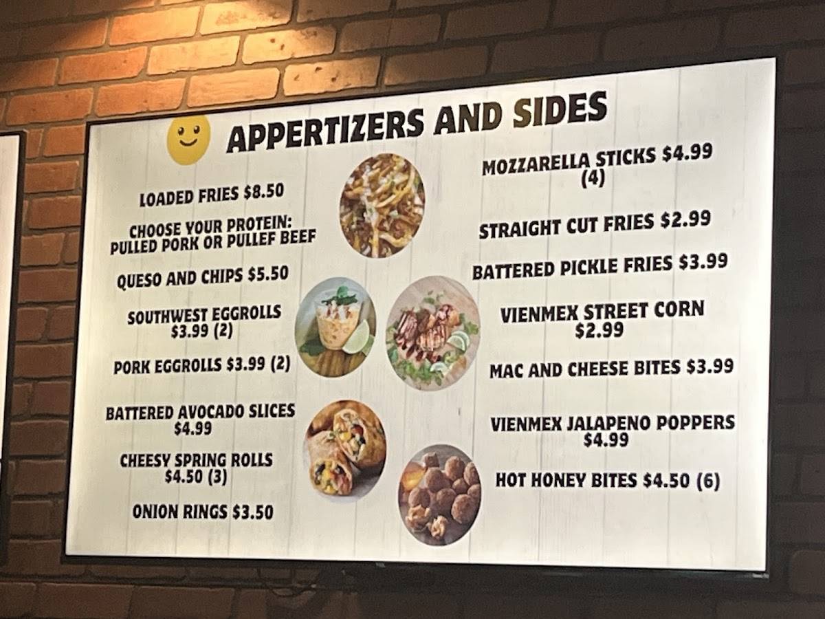 Menu at Vienmex - Asian Fusion Street Food restaurant, Lindale