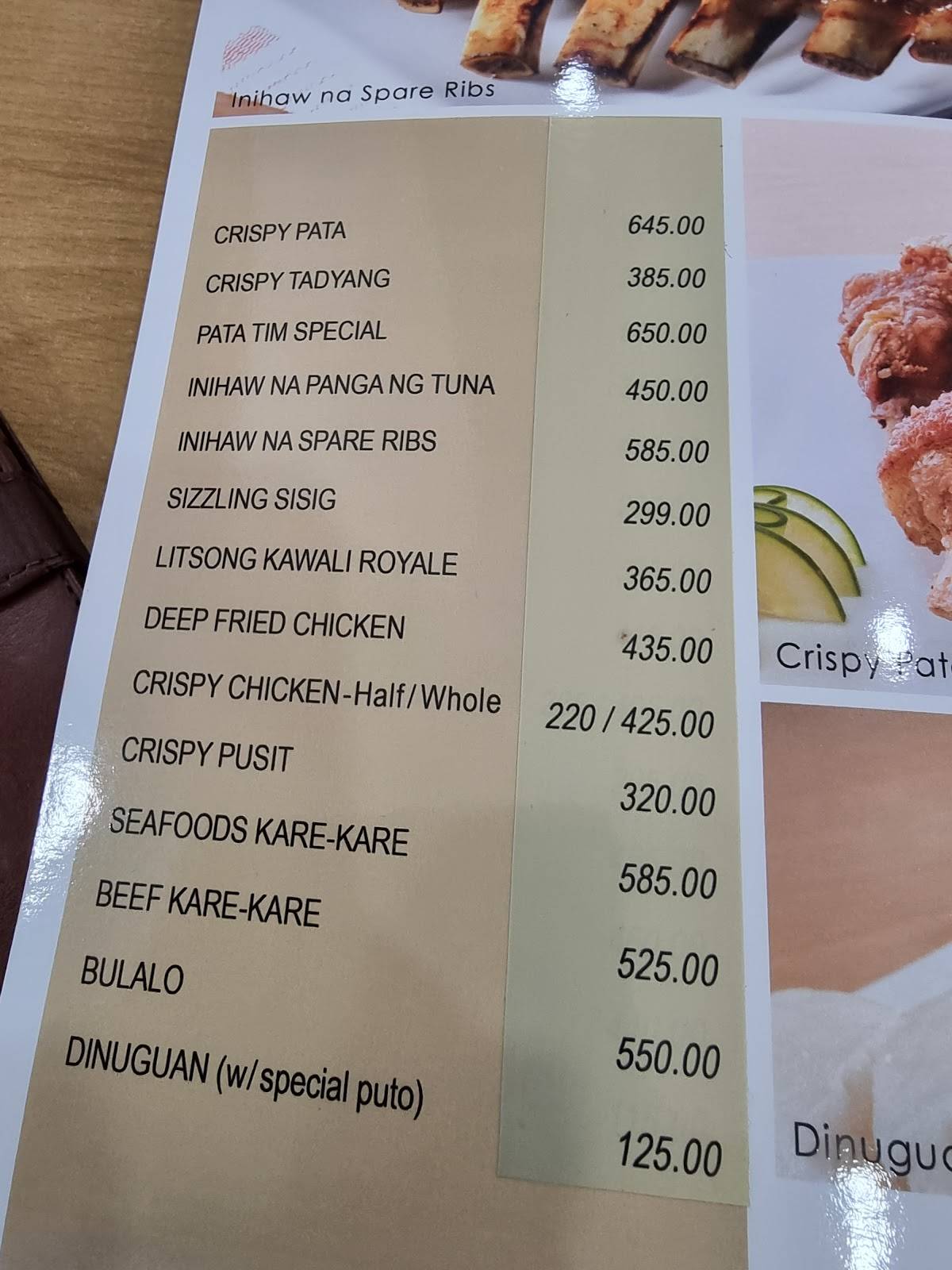 Menu at Lipa Grill restaurant, Lipa
