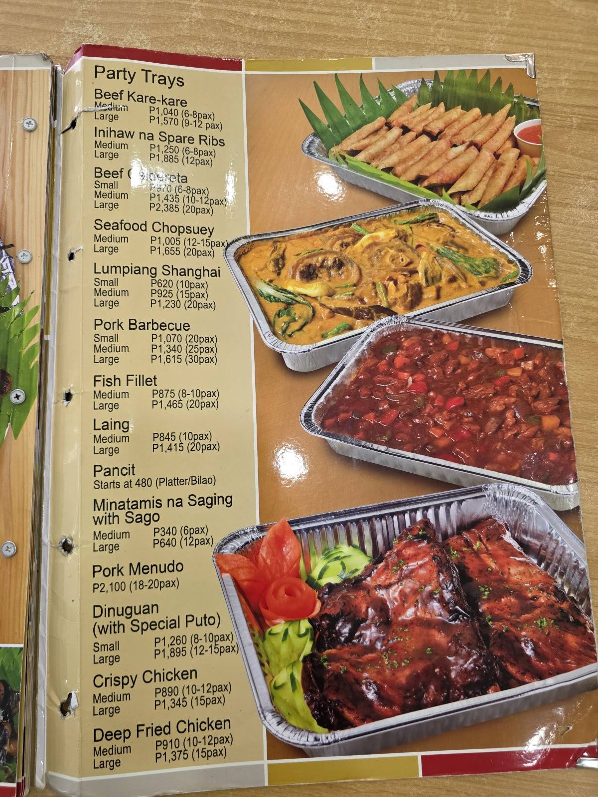 Menu at Lipa Grill restaurant, Lipa