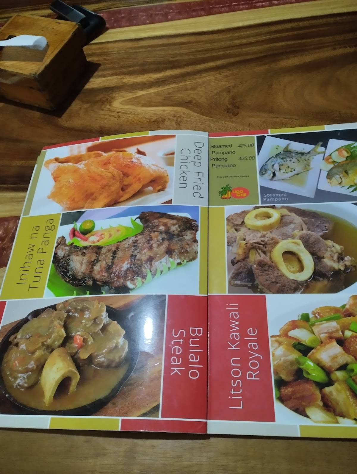 Menu at Lipa Grill restaurant, Lipa