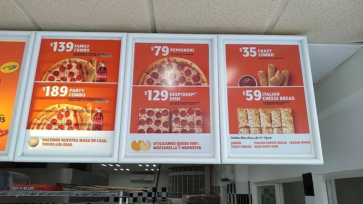Carta de pizzería Little Caesars Pizza, Cancún, Av. Kabah Mz. 2 Lote 3