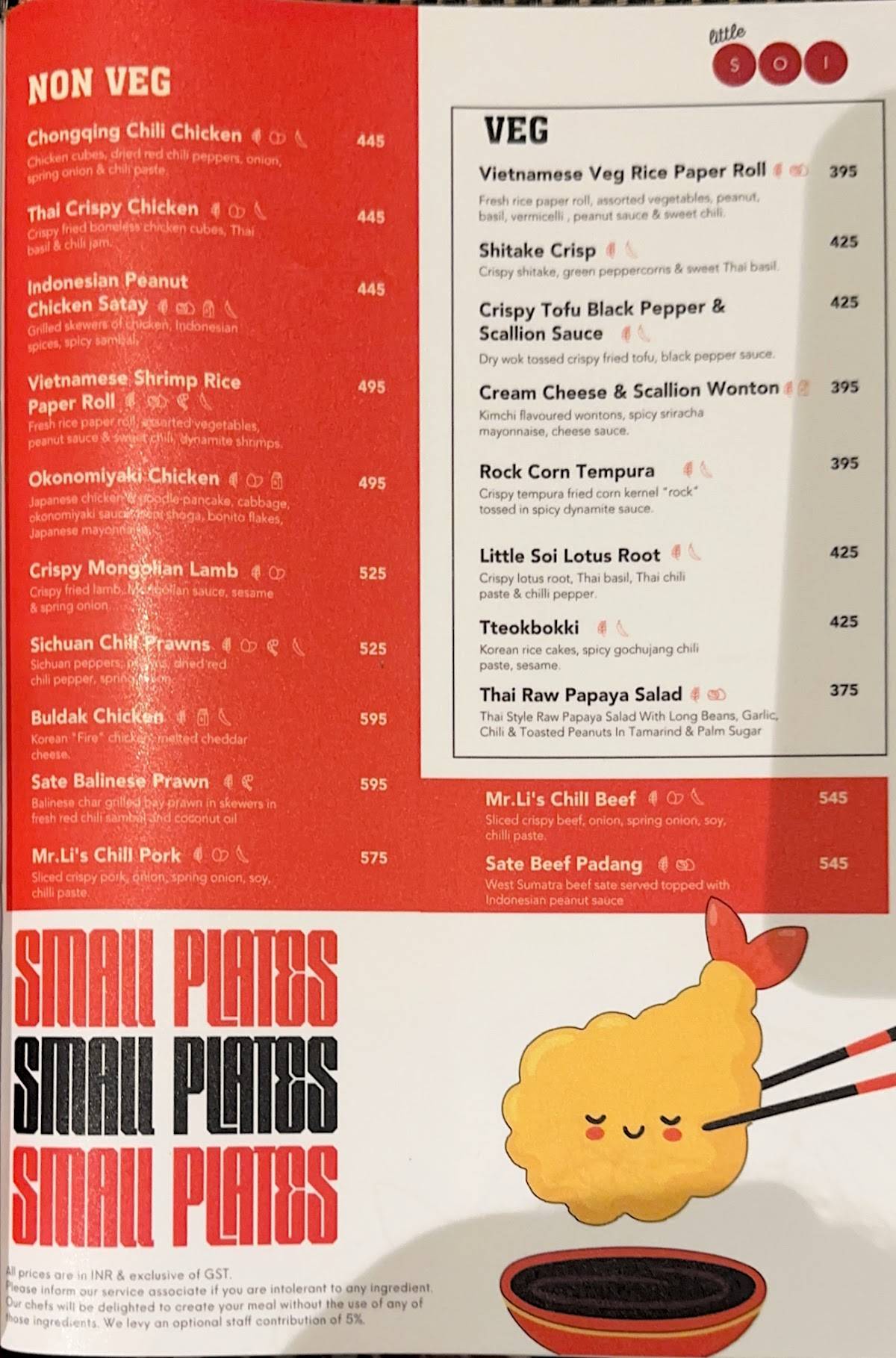 Menu at Little Soi - Coimbatore, Coimbatore