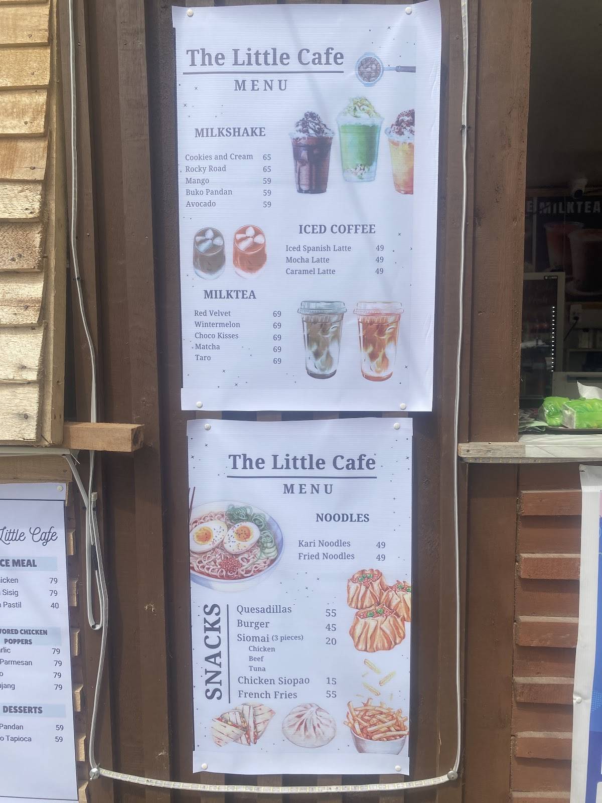 Menu at Little cafe, Iligan City