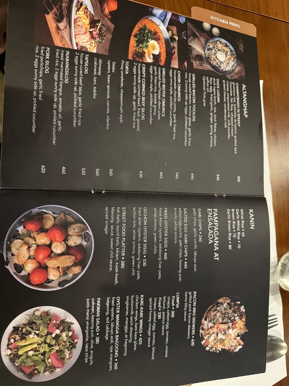 Menu at Locavore Pasig Capitol restaurant, Pasig, 10 Brixton St