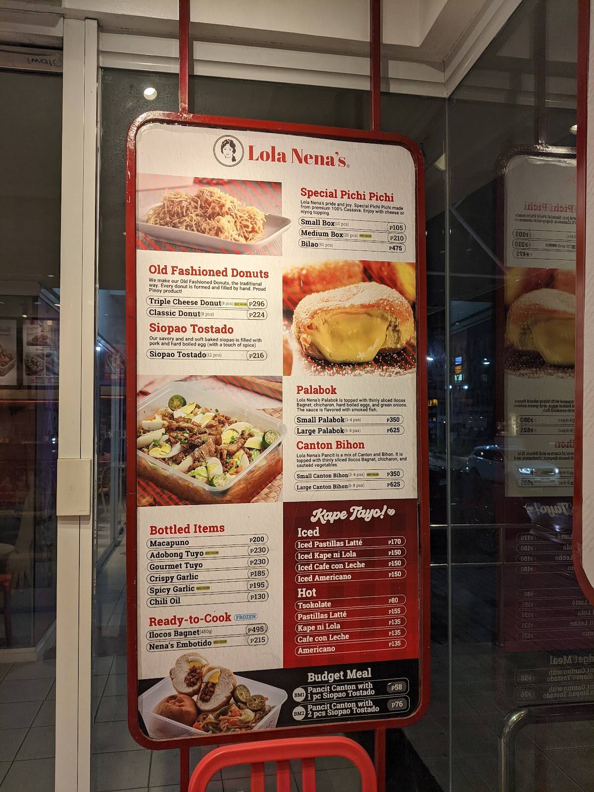 Menu at Lola Nena’s - Calamba restaurant, Calamba