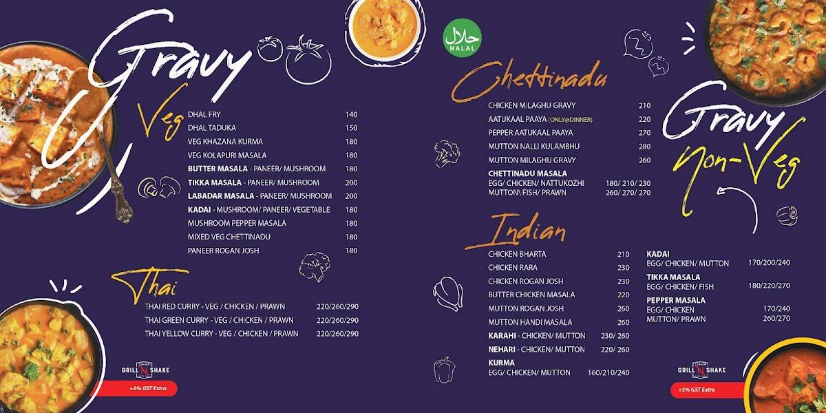 Menu at London Grill N Shake, Kumbakonam