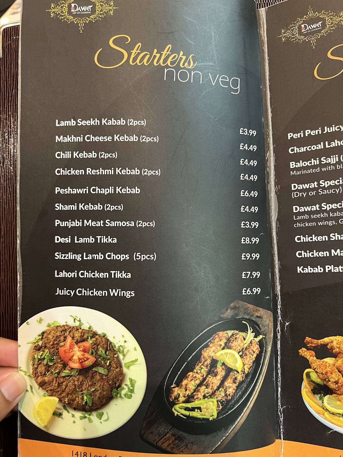 Menu at Royal Mahal Norbury restaurant, London