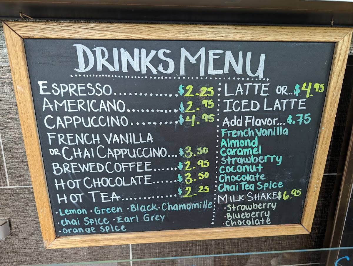 Menu at Louis' Cafe, Golden