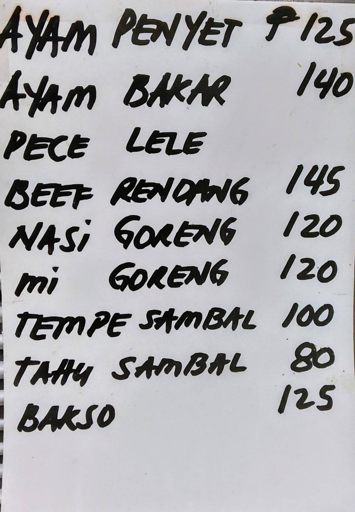 Carta del restaurante Lss Fastfood - Home of the Original Pancit Puti ...