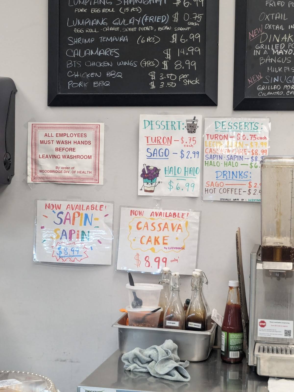 Menu at Luzviminda Grocery and Restaurant, Woodbridge Township
