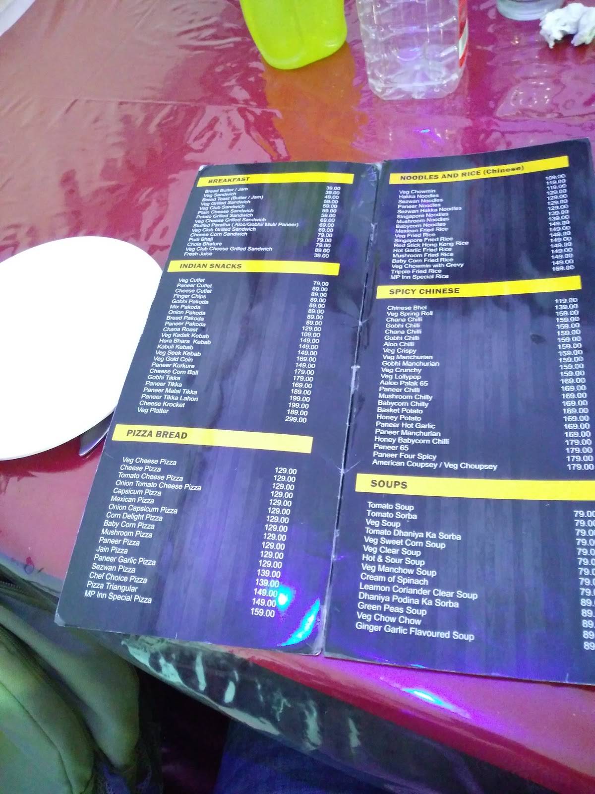 Menu at M P Dhaba - Veg Dhaba in Raipur Veg Buffet @299 Rooms Available ...