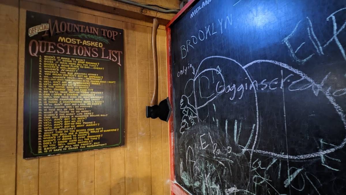 Menu at Mad Jack's Mountaintop Barbecue, Cloudcroft