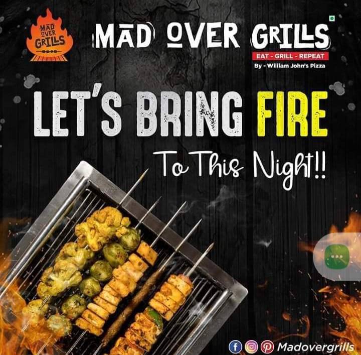 Menu at Mad Over Grills(Vijay Cross Road), Ahmedabad
