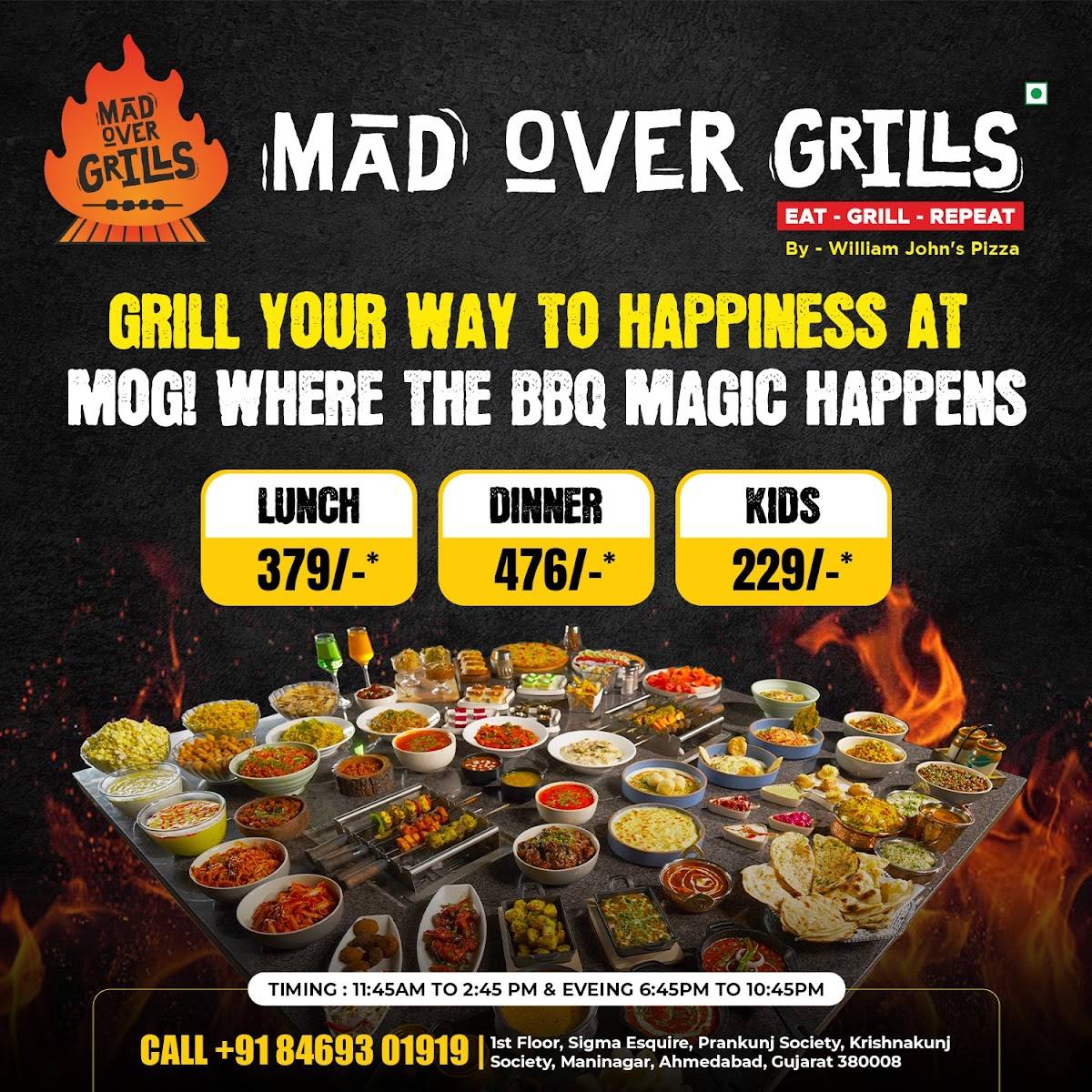 Menu at Mad over grills (Maninagar), Ahmedabad, 1st FLOOR