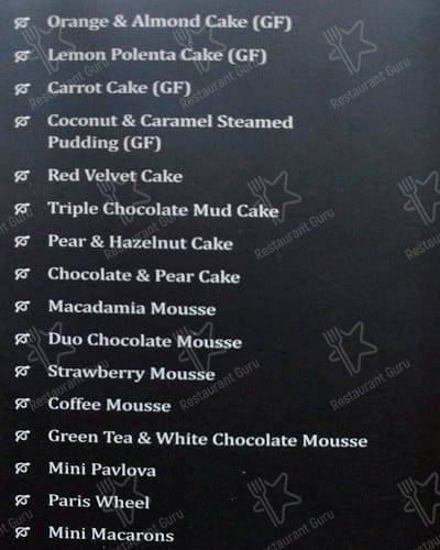 Menu at Madders Brothers Patisserie cafe, Jamboree Heights