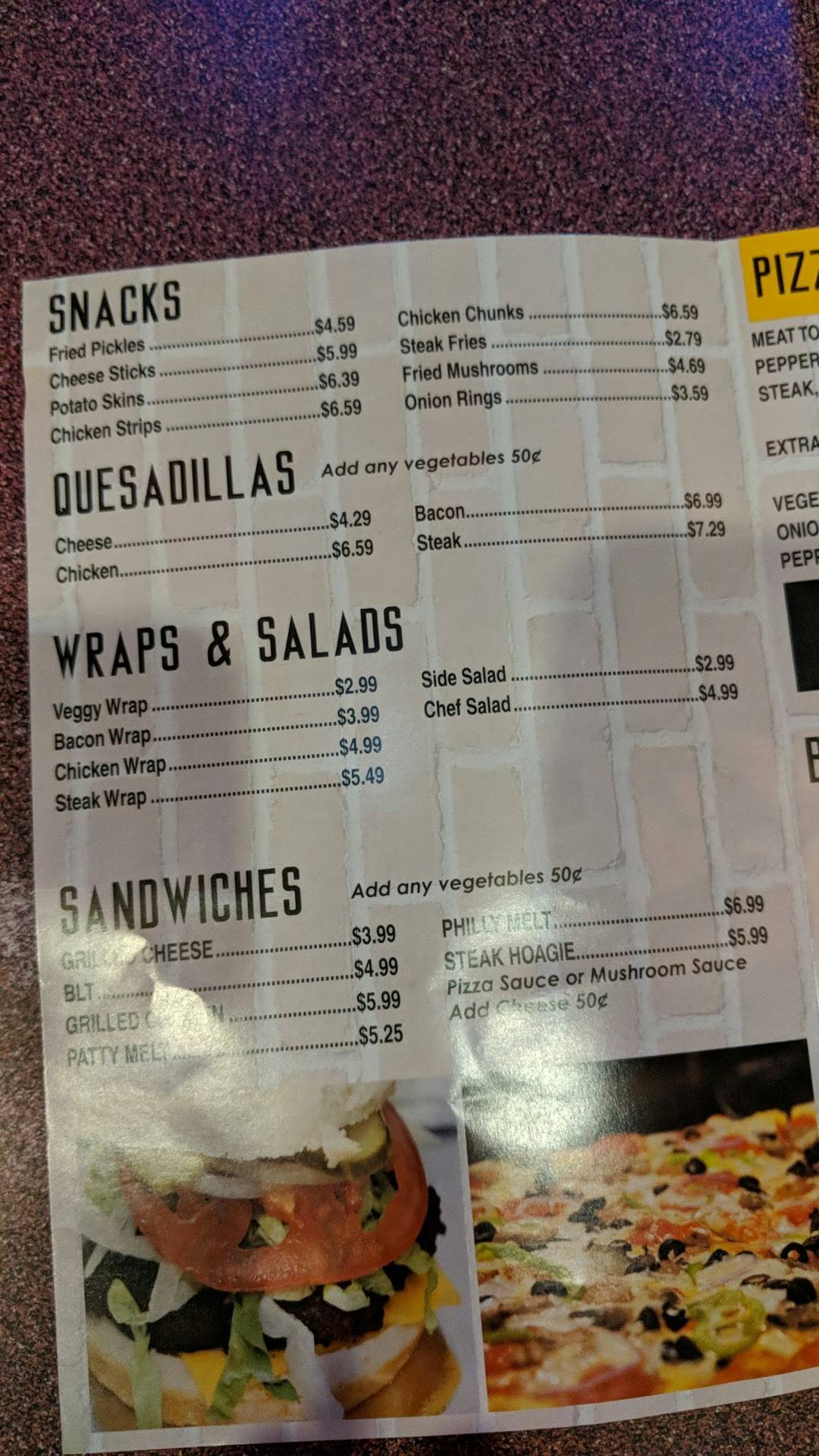 Menu at Madison Inn pub & bar, Middletown
