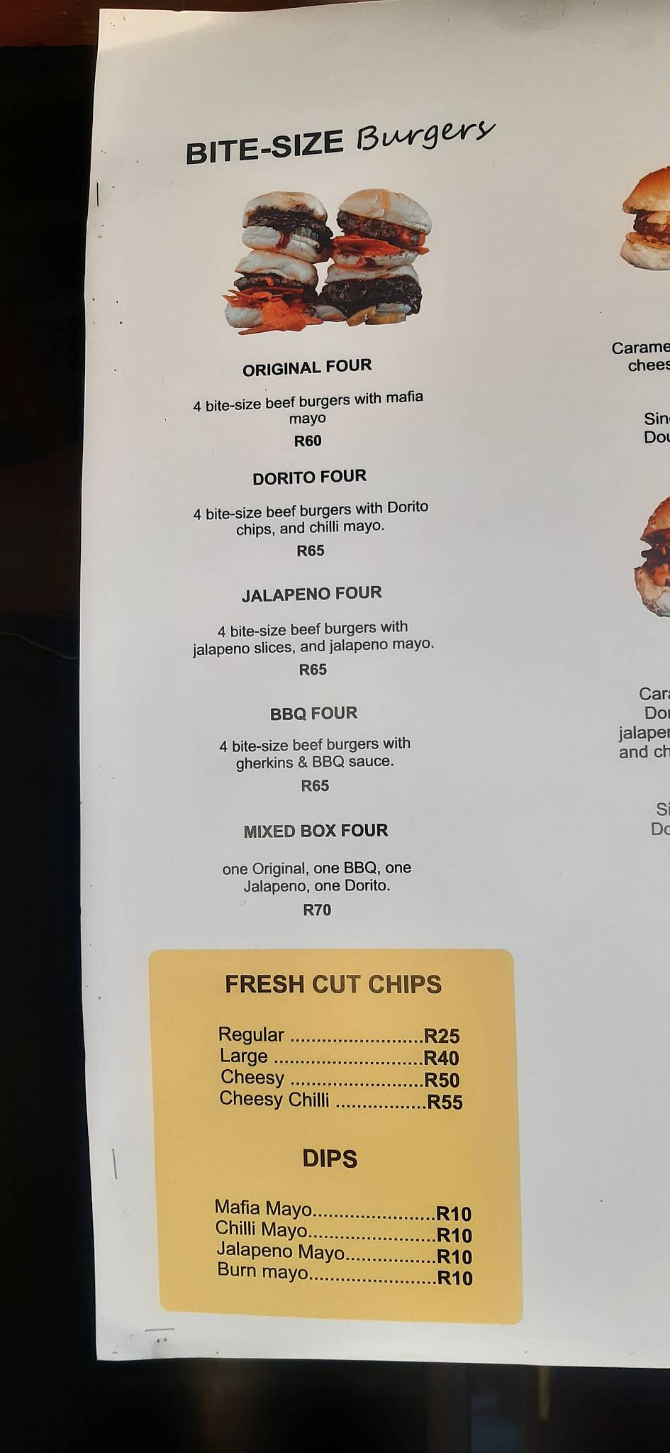 Menu at Mafia Bite - Maraisburg restaurant, Randburg