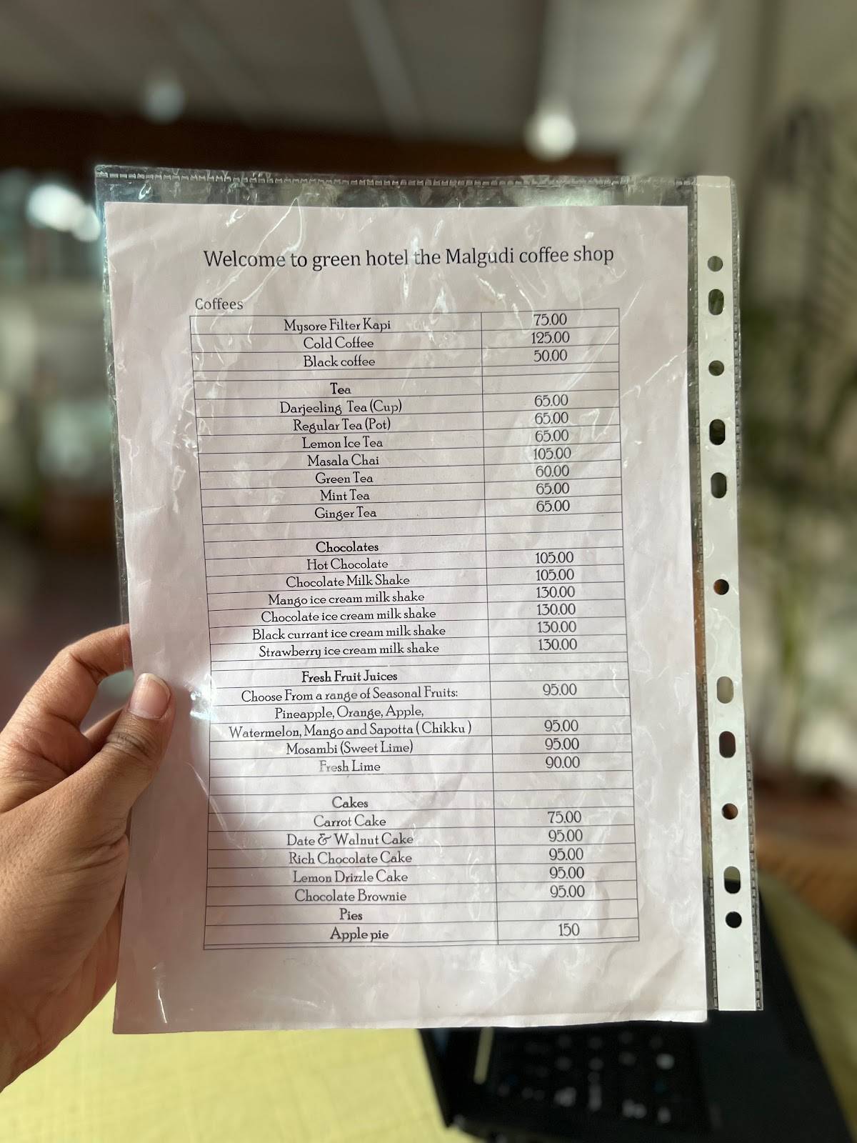 Menu at Malgudi Coffee Shop & Bakery, Mysuru, 81