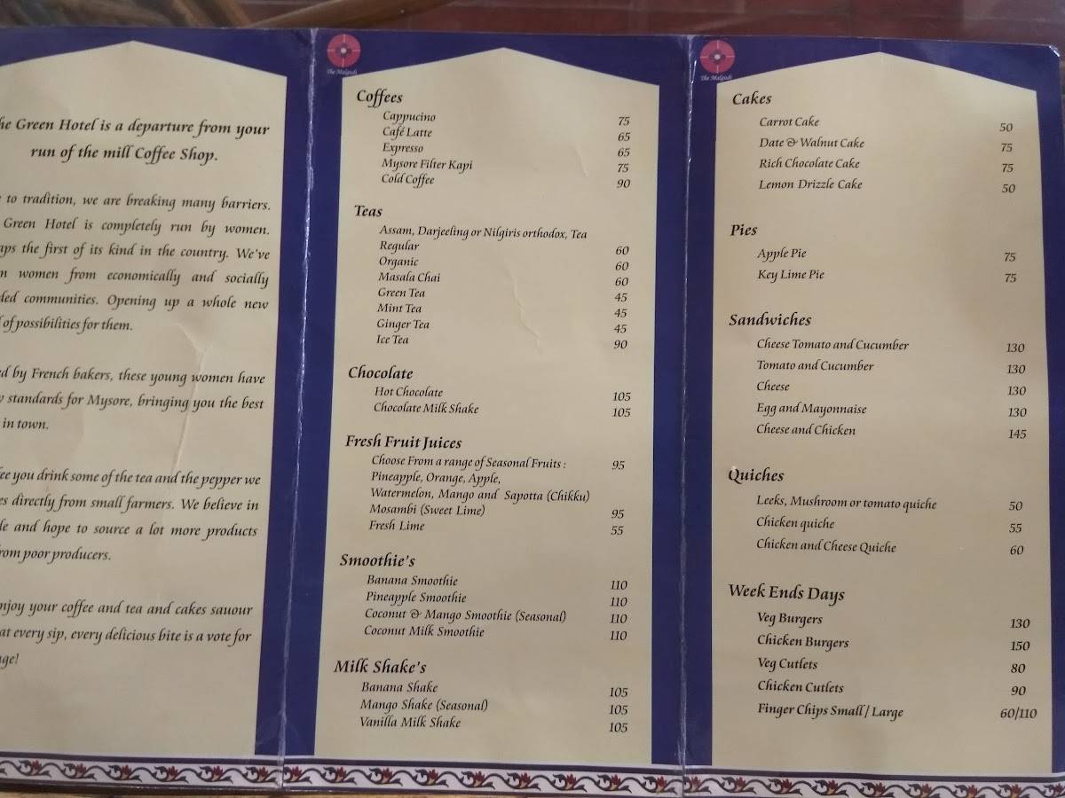 Menu at Malgudi Coffee Shop & Bakery, Mysuru, 81